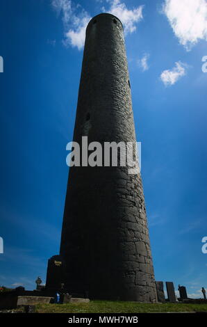 the tallest round tower in ireland at Kilmacduagh monastery county ...