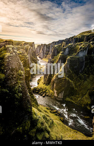Iceland, Sudurland. Fjadrargljufur Canyon Stock Photo - Alamy