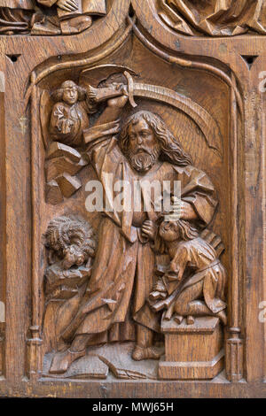 Konstanz, Münster, Chorgestühl, Bildhauer Heinrich Yselin und Simon ...