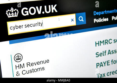 Computer screenshot - HMRC tax website - self assessment Stock Photo ...