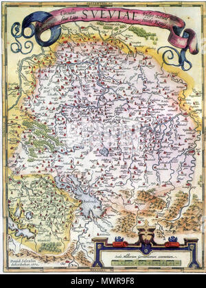 551 Seltzlin map 1572 Stock Photo - Alamy