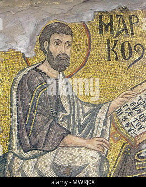 The 'Saint Mark' mosaic in the Nea Moni monastery of Chios represents ...