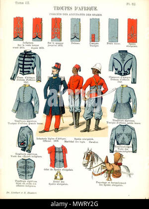 . Français : Planche 62 du tome III des « Uniformes de l'armée ...