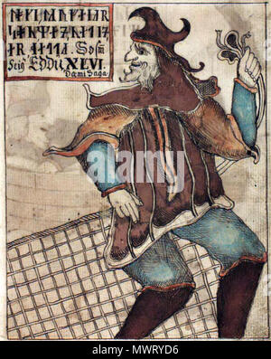 447 NKS 1867 4to, 93r, Loki Stock Photo - Alamy