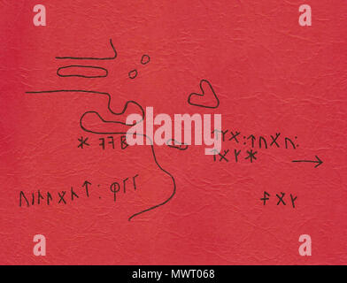 Spirit Pond map stone Stock Photo - Alamy