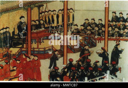 . The Emperor and his officials eating. 18th century. Unknown 594 The ...