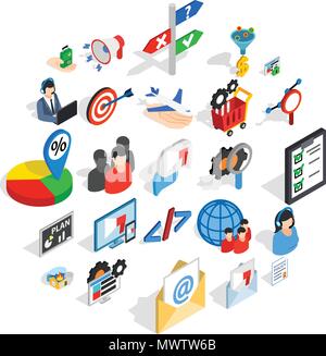 Manpower icons set, isometric style Stock Vector Image & Art - Alamy