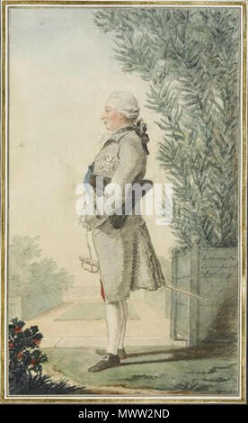 The portrait of Louis Henri de Bourbon, Prince of Condé, painted by ...