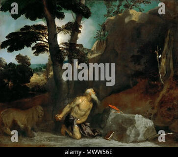 'St. Jerome' by Titian is a Renaissance portrait of the saint in a ...