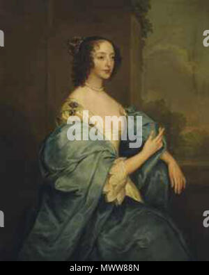 . Portrait of Queen Henrietta Maria, as St Catherine . English ...
