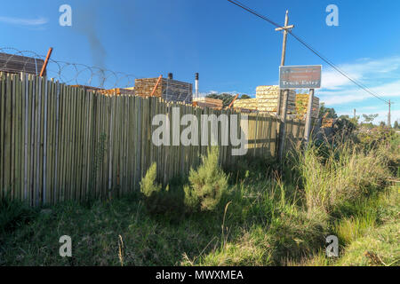 pine lumber yard in Coldstream Coldstream town, Eastern Cape, South ...