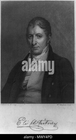 . Portrait of Eli Whitney. After drawing by C.B. King. 1820s. William ...