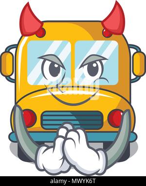 Angry school bus mascot cartoon Stock Vector Image & Art - Alamy