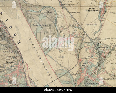 . English: Map of Floridsdorf near Vienna, 1872 Deutsch: Ausschnitt aus ...
