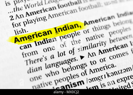 Highlighted English word "Americanism" and its definition in the ...