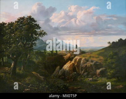 80 Benjamin Netter-Vue des environs de Rome Stock Photo - Alamy