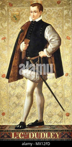 . Lord Guildford Dudley, husband of Lady Jane Grey. Painted in the 19th ...