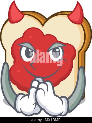 Devil slice bread cartoon character Stock Vector Image & Art - Alamy