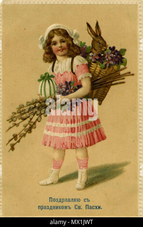 3 10. Old Russian Easter Postcard Stock Photo - Alamy