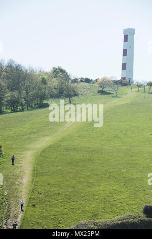 The Gribbin Daymark, Cornwall UK Stock Photo - Alamy