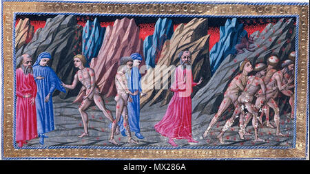 The 'Inf. 15 Priamo della Quercia' painting portrays the figure of ...