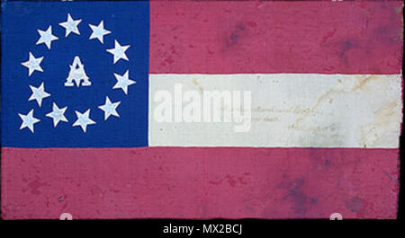 N/A. English: Hardee Pattern Flag belonging to the 3rd Confederate ...
