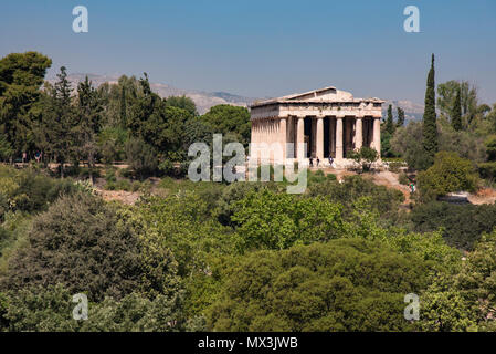 The Temple of Hephaestus (also Theseum), a Doric peripteral temple ...