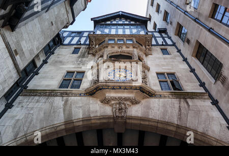 Liberty clock. Regent Street, London, England Stock Photo - Alamy