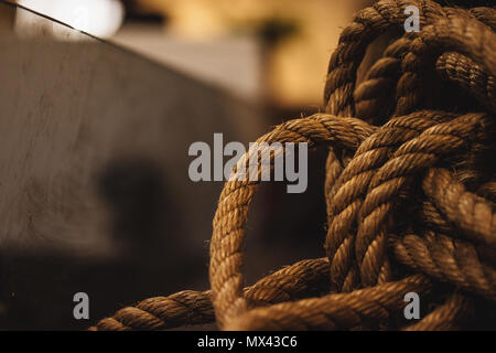 Old Rope tangled up Stock Photo - Alamy