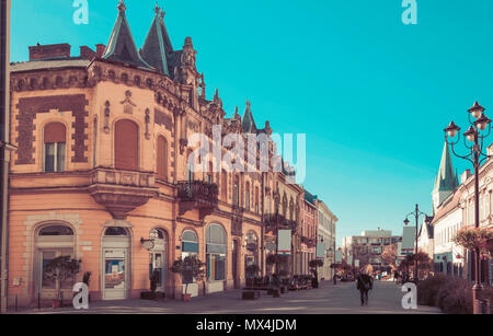 Old buildings in the center of Kaposvar, Southern Transdanubia, Hungary ...