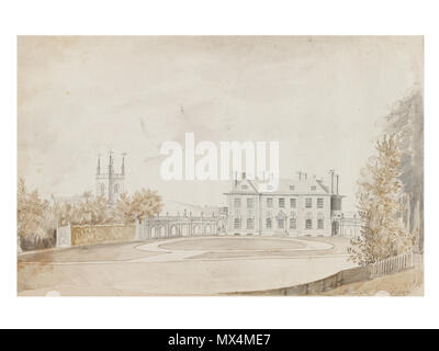 284 Honington Hall, Warwickshire, by Thomas Robins Stock Photo - Alamy