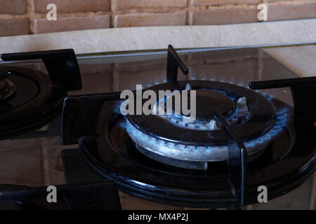 Big gas ring on the stove Stock Photo - Alamy
