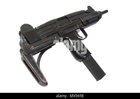 UZI submachine gun isolated on white Stock Photo - Alamy