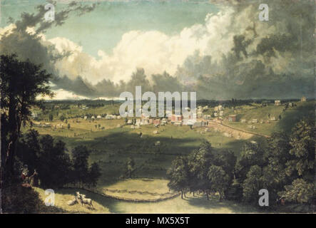 101 Brooklyn Museum - Panoramic Landscape with a View of a Small Town ...