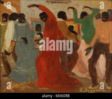 ‘Candombe o Candombe de carnaval’ by Pedro Figari depicts the lively ...