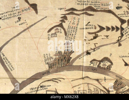 . English: Old map of en:Buyeo County . 1872. Joseon dynasty 106 Buyeo ...