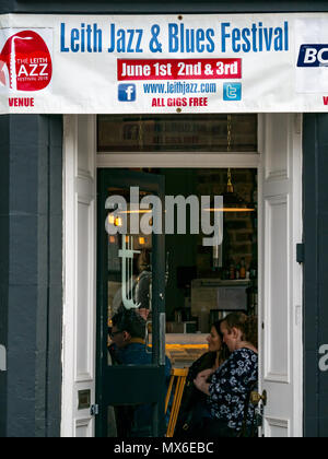The Waterfront Wine Bar in Leith Edinburgh Scotland Stock Photo - Alamy