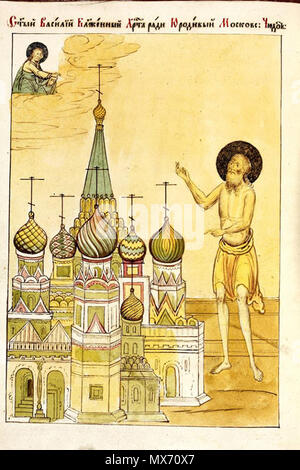 'Basil Fool for Christ' is a traditional Russian lubok, a type of folk ...