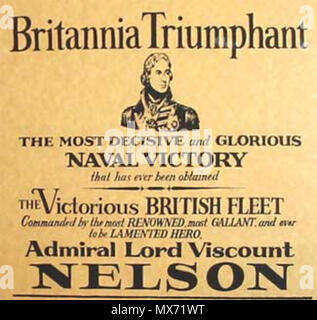 Battle of Trafalgar Poster 1805 Stock Photo - Alamy