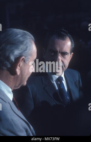 President-elect Richard Nixon meets with Civil Rights leaders. L-R ...