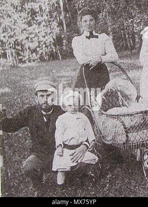 . English: Lev Lvovich Tolstoy and his wife Dora Westerlund . 1896 ...