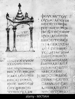 136 Codex Nanianus, Matt 1,1-5 Stock Photo - Alamy