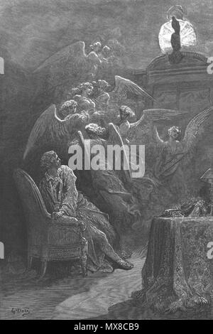 . Illustrations for an 1884 edition of E. A. Poe's 'The Raven ...