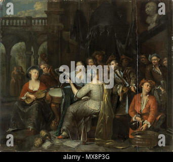 219 Franz Xaver Verbeek Musizierende Gesellschaft Stock Photo - Alamy