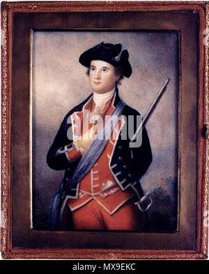. English: Miniature of George Washington by Anson Dickinson 1848, after the 1772 original by ...
