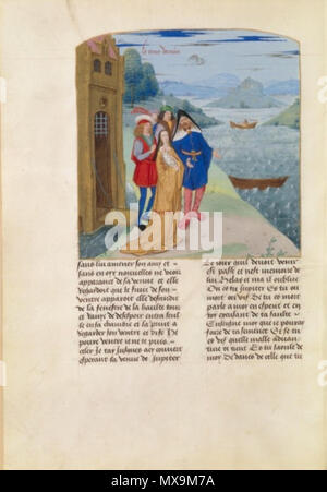 Recueil des histoires de Troyes by Raoul Le Fevre: Harbor of Athens ...