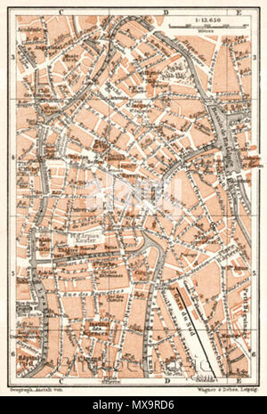 . English: Map of Ghent, 1909 . 1909. Unknown 210 Ghent, map 1909 Stock ...