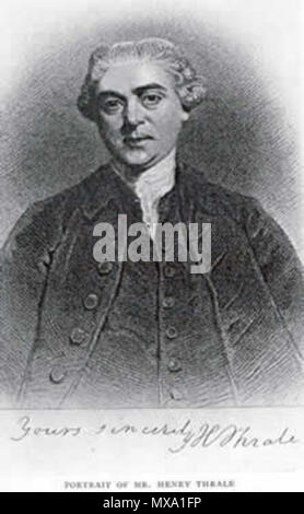 Portrait of Sir Joshua Reynolds. Author Edmond Malone Stock Photo - Alamy