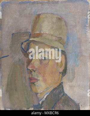 Karl Pärsimägi. Autoportree kübaraga (Portree). 1931 Stock Photo - Alamy