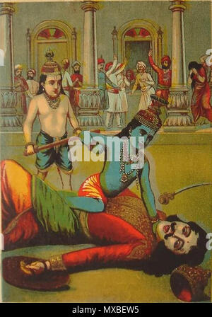 'Krishna Kills Kansa' is a depiction of the Hindu god Krishna's victory ...